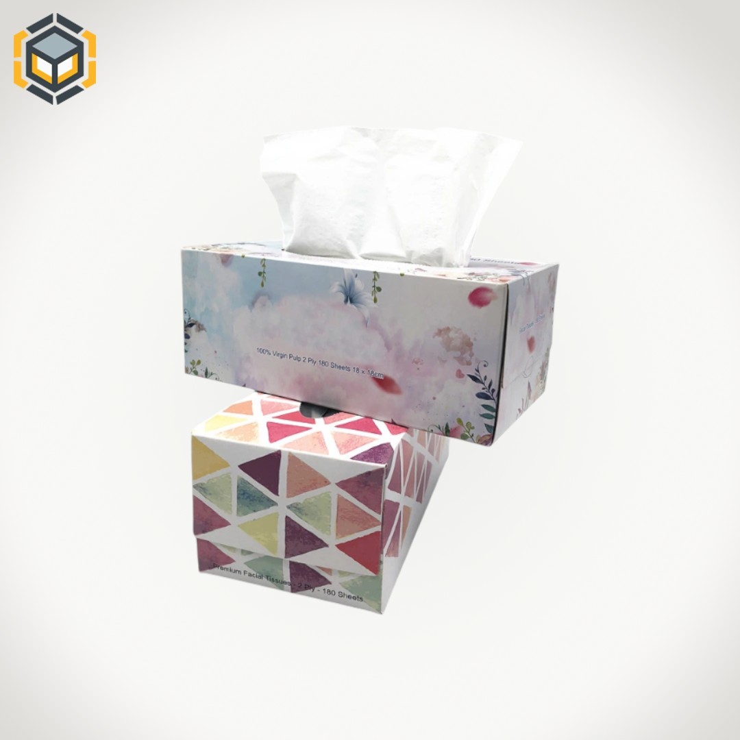 Tissue Boxes - Rack Packaging